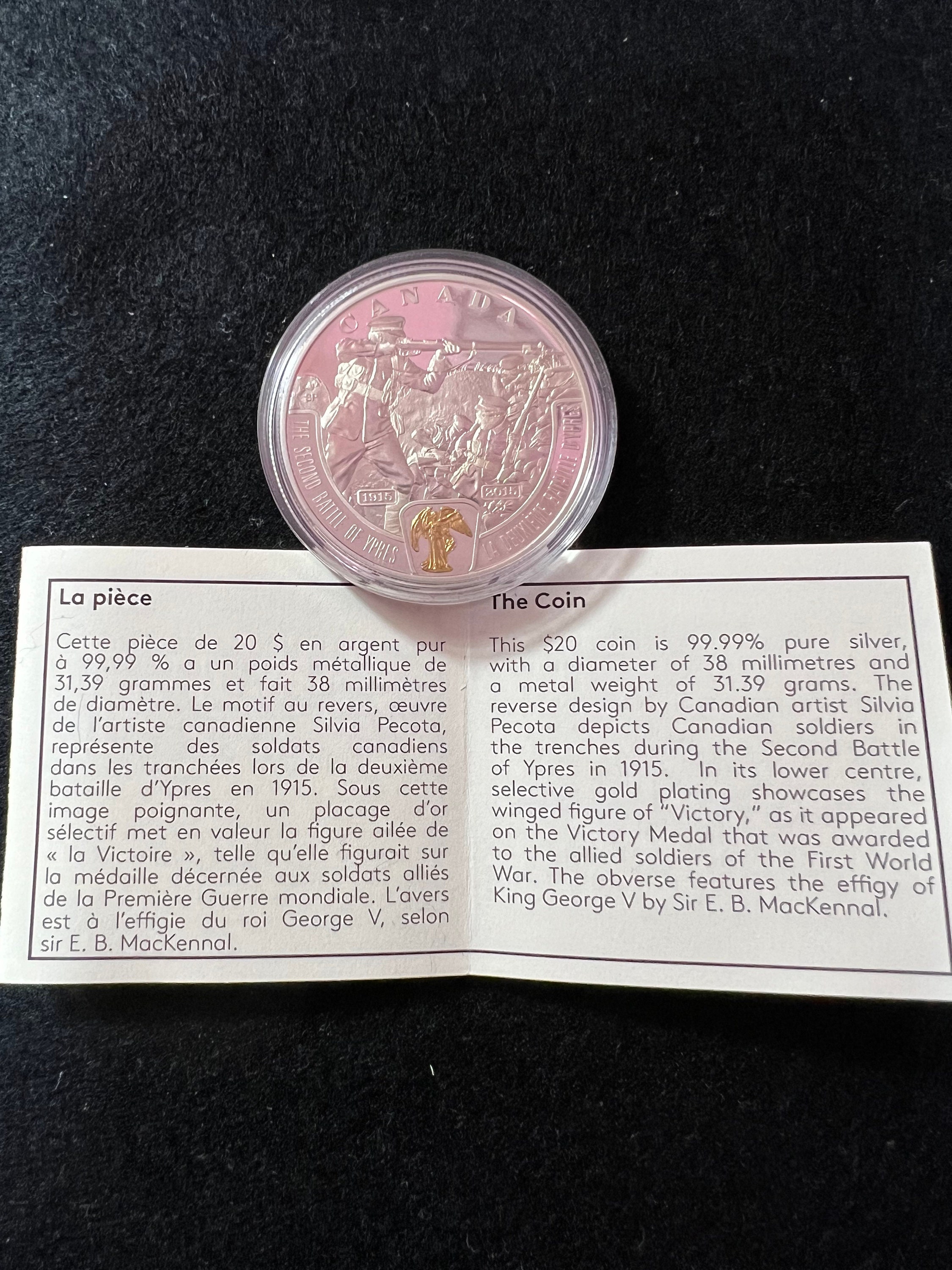1 Oz 9999 Pure Silver Coin, 2015 Collectible Coin First World War ...