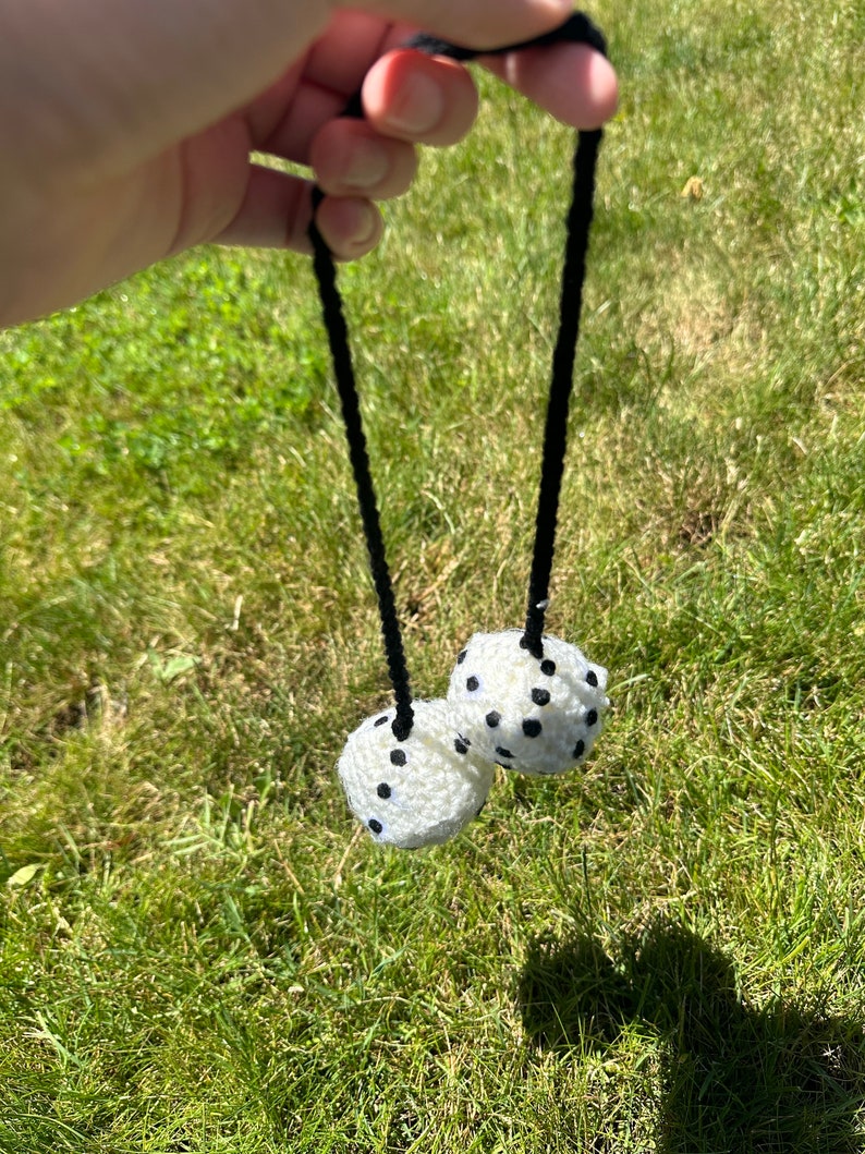 Crochet Dice Car Hanger Handmade - Etsy