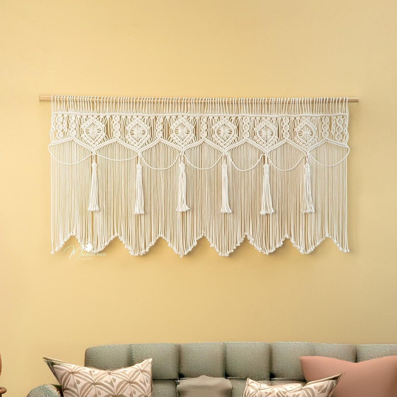 Macrame Valance - Etsy