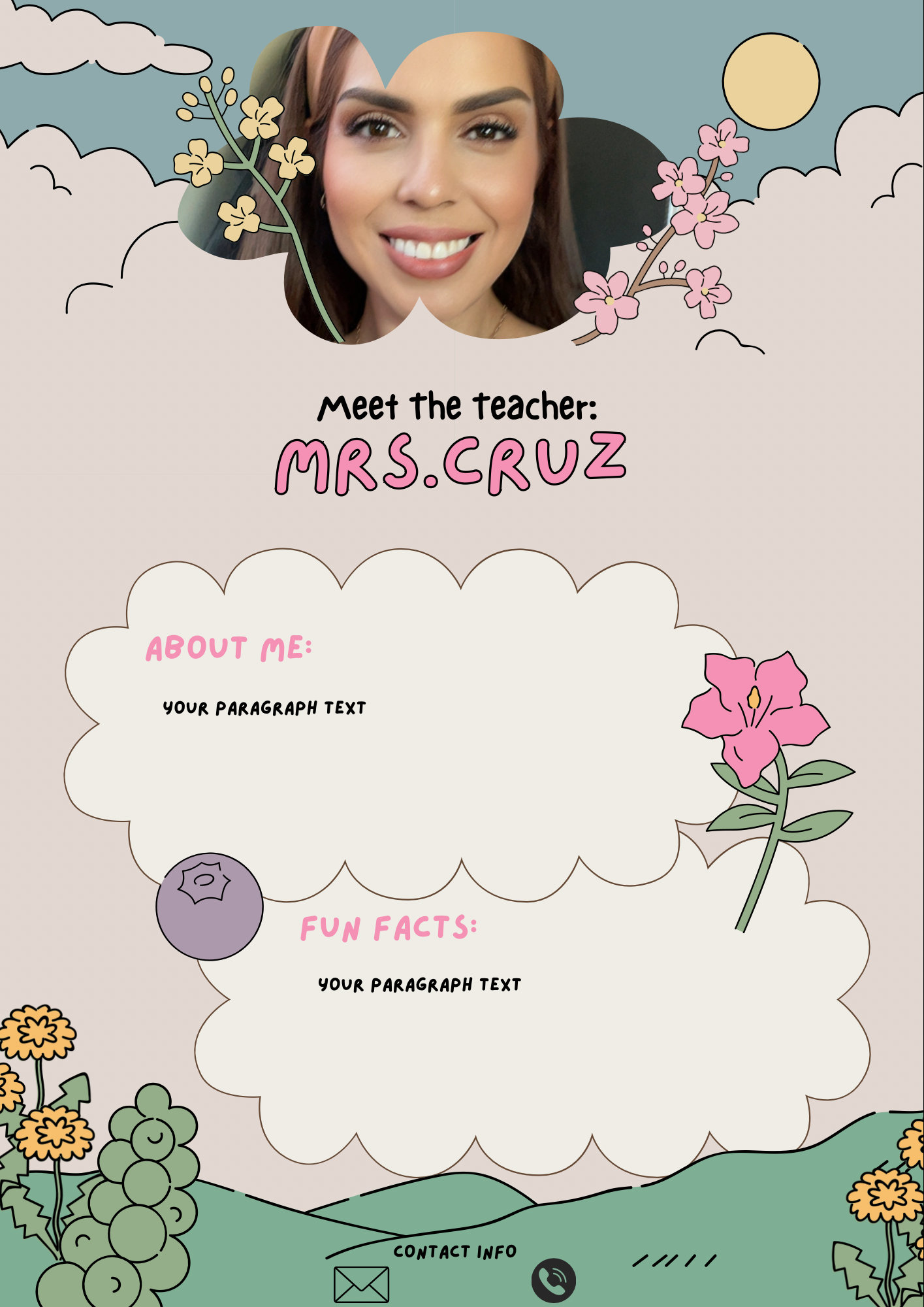Editable Templates- Meet the Teacher/ Meet the Teacher - Etsy