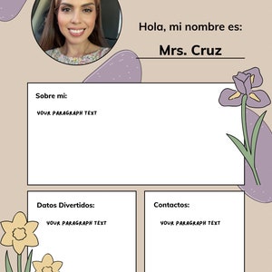 Editable Templates- Meet the Teacher/ Meet the Teacher - Etsy