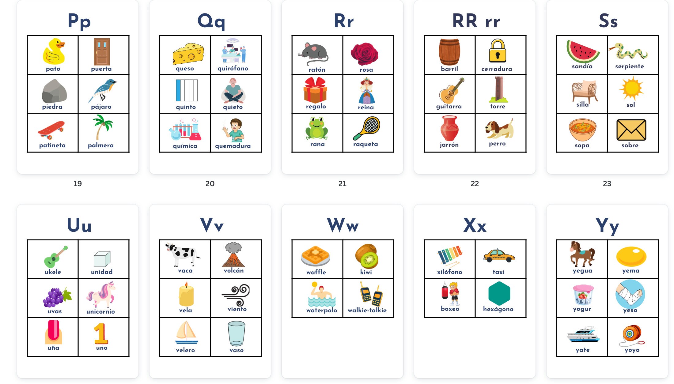 Alphabet of Letters From A-Z Alphabet Words - Etsy