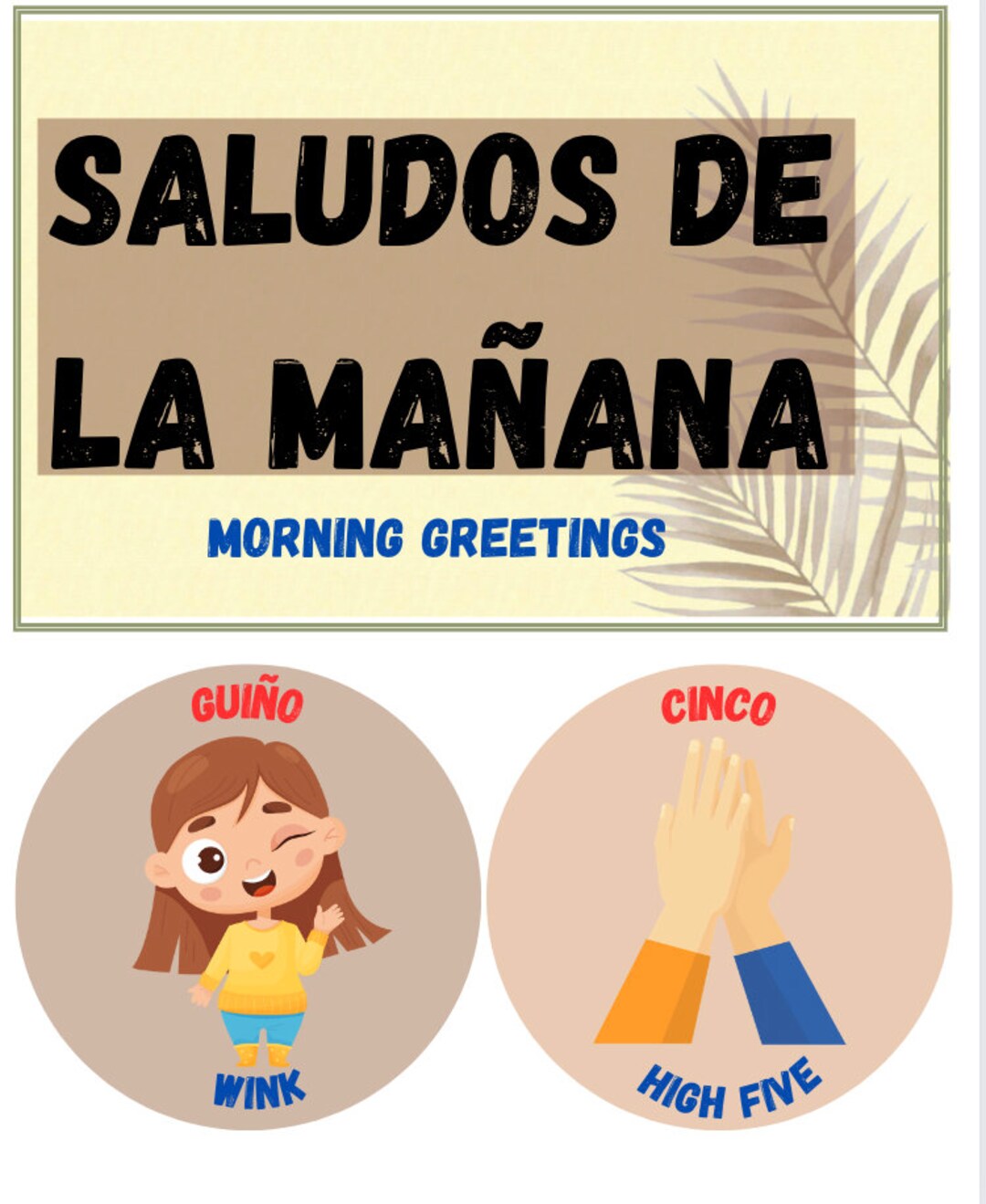 Aesthetic Classroom Spanish Dual Language Labels- Word Wall, Morning ...