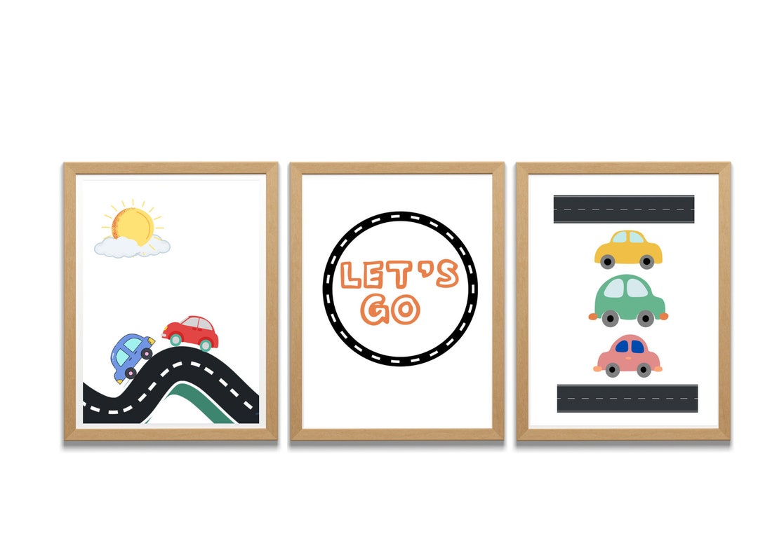 Cars Let's Go Posters - Etsy