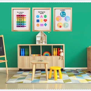 Set of 5 Bilingual Educational Posters - Etsy