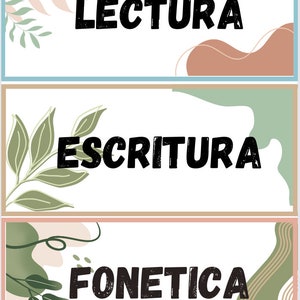 Aesthetic Classroom Spanish Dual Language Labels- Word Wall, Morning ...