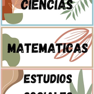 Aesthetic Classroom Spanish Dual Language Labels- Word Wall, Morning ...