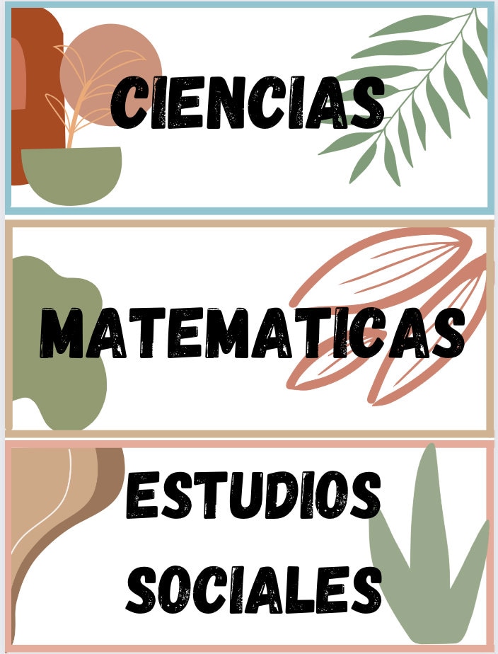 Aesthetic Classroom Spanish Dual Language Labels- Word Wall, Morning ...
