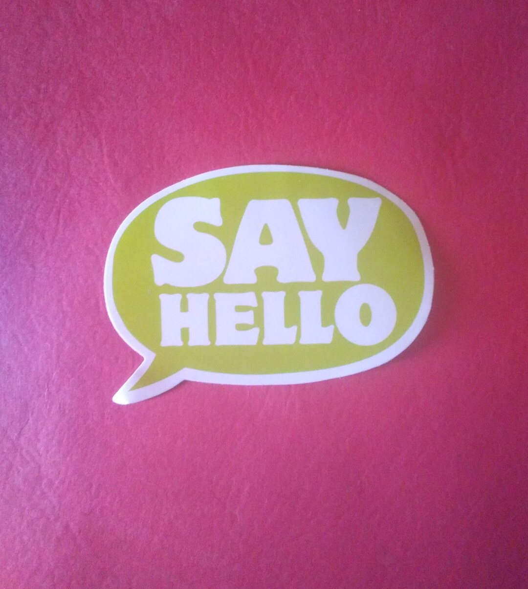 Say Hello Sticker - Etsy