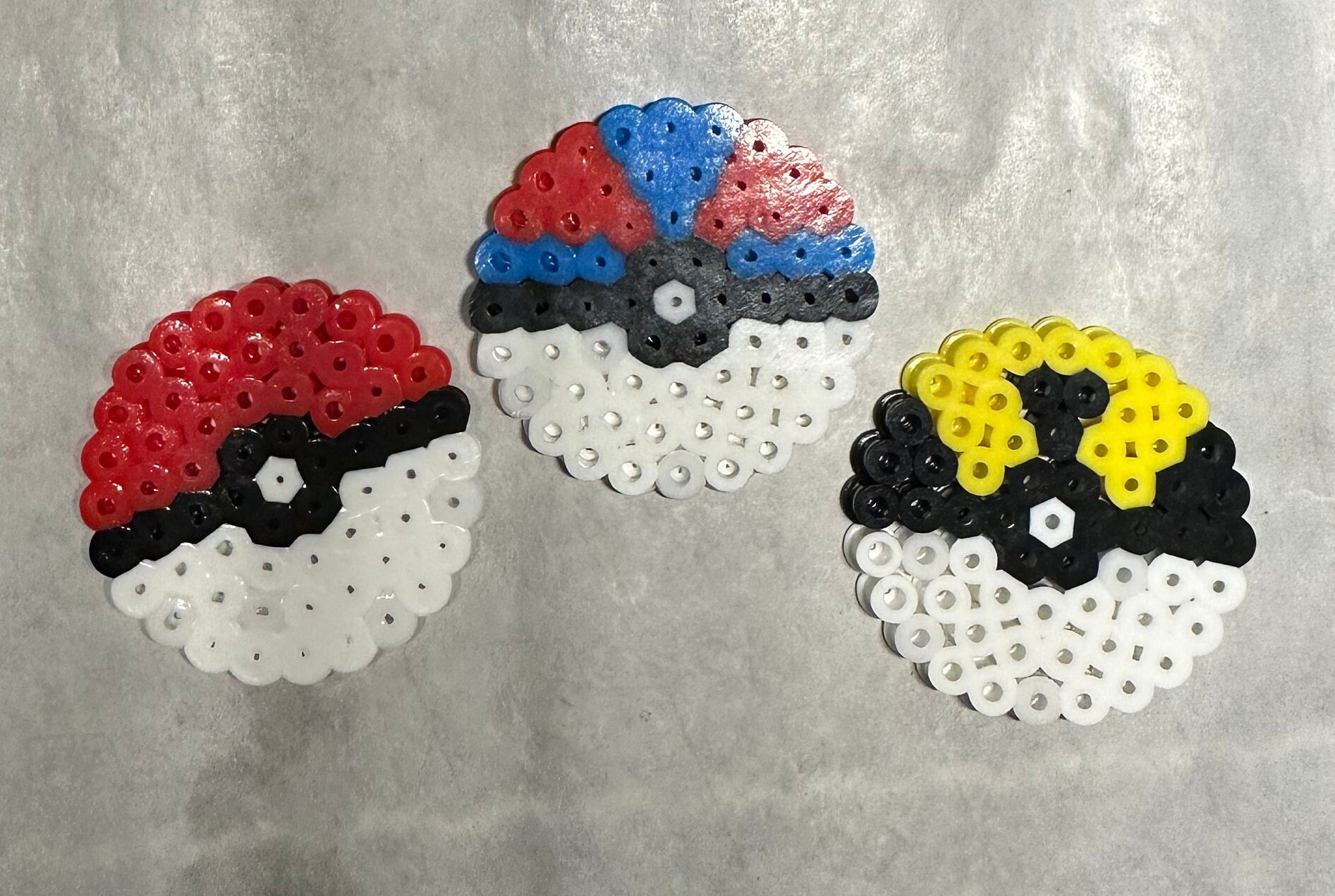 Set of 3 Pokeballs - Etsy