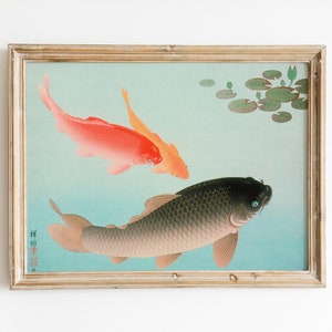 Vintage Coastal Fish Poster | Colorful Fish Wall Art | Printable Poster ...