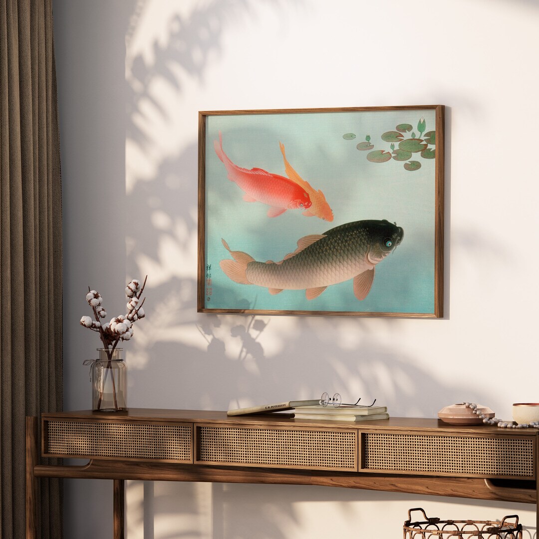 Vintage Coastal Fish Poster | Colorful Fish Wall Art | Printable Poster ...