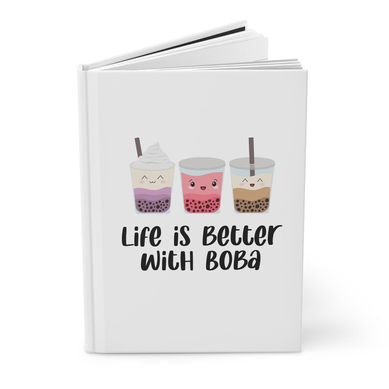 Boba Journal | Boba Lover Gift | Boba | Cute Boba Journal | Lined ...