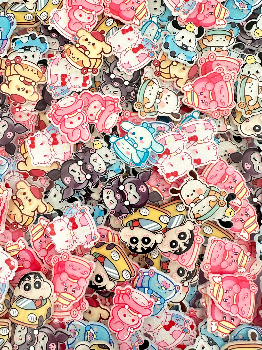 Character Car Acrylic Patches 20 Pieces - Etsy