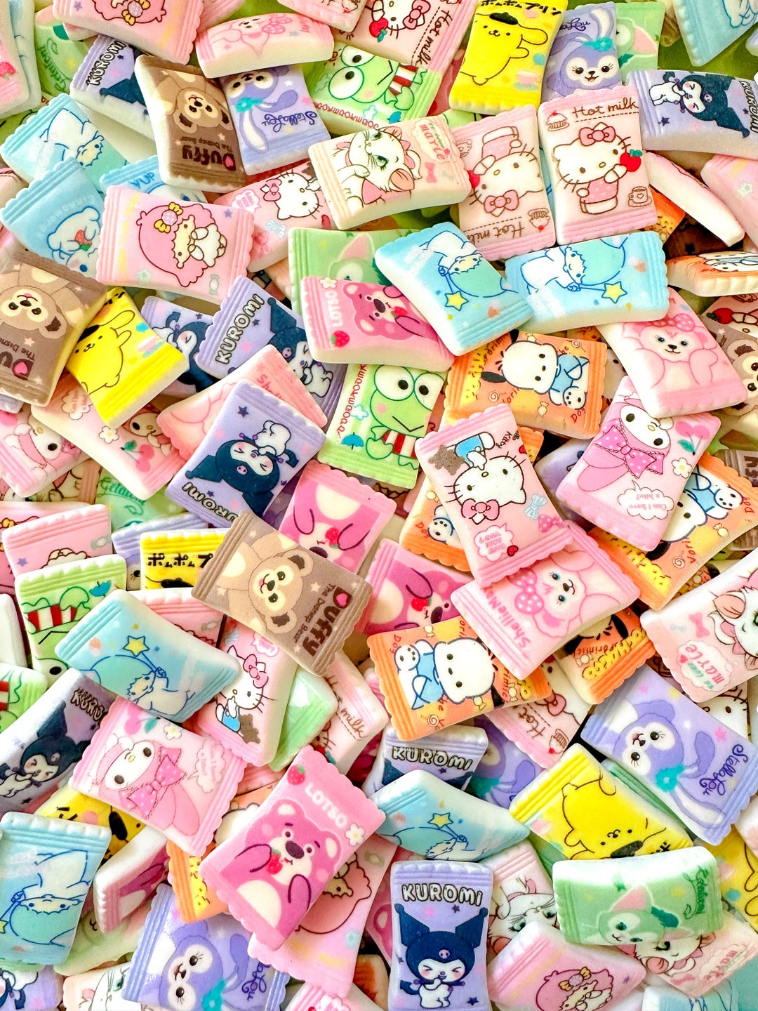 Kawaii Character Candy Charms 20 Pieces - Etsy