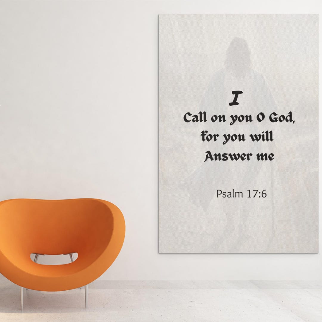 Psalm 17:6 Scripture Art Print, Christian Home Decor - Etsy Canada