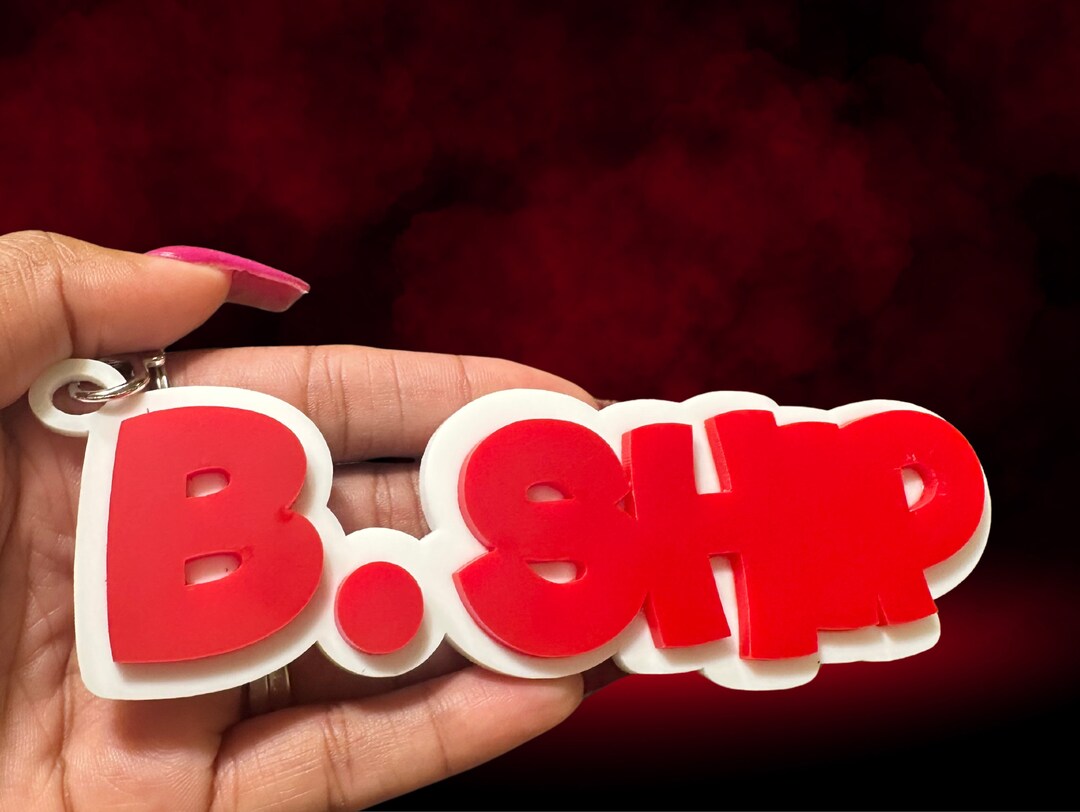 Red Matte Acrylic Keychain| Back Pack Tag| Custom Name Keychain ...
