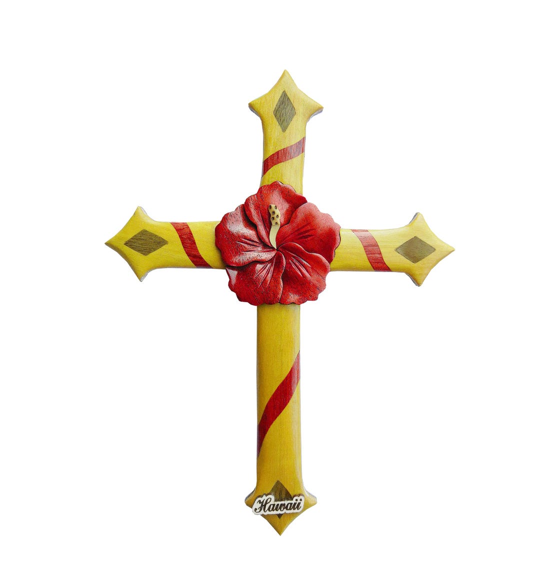 Hibiscus Redemption Cross | Wall Decor - Etsy