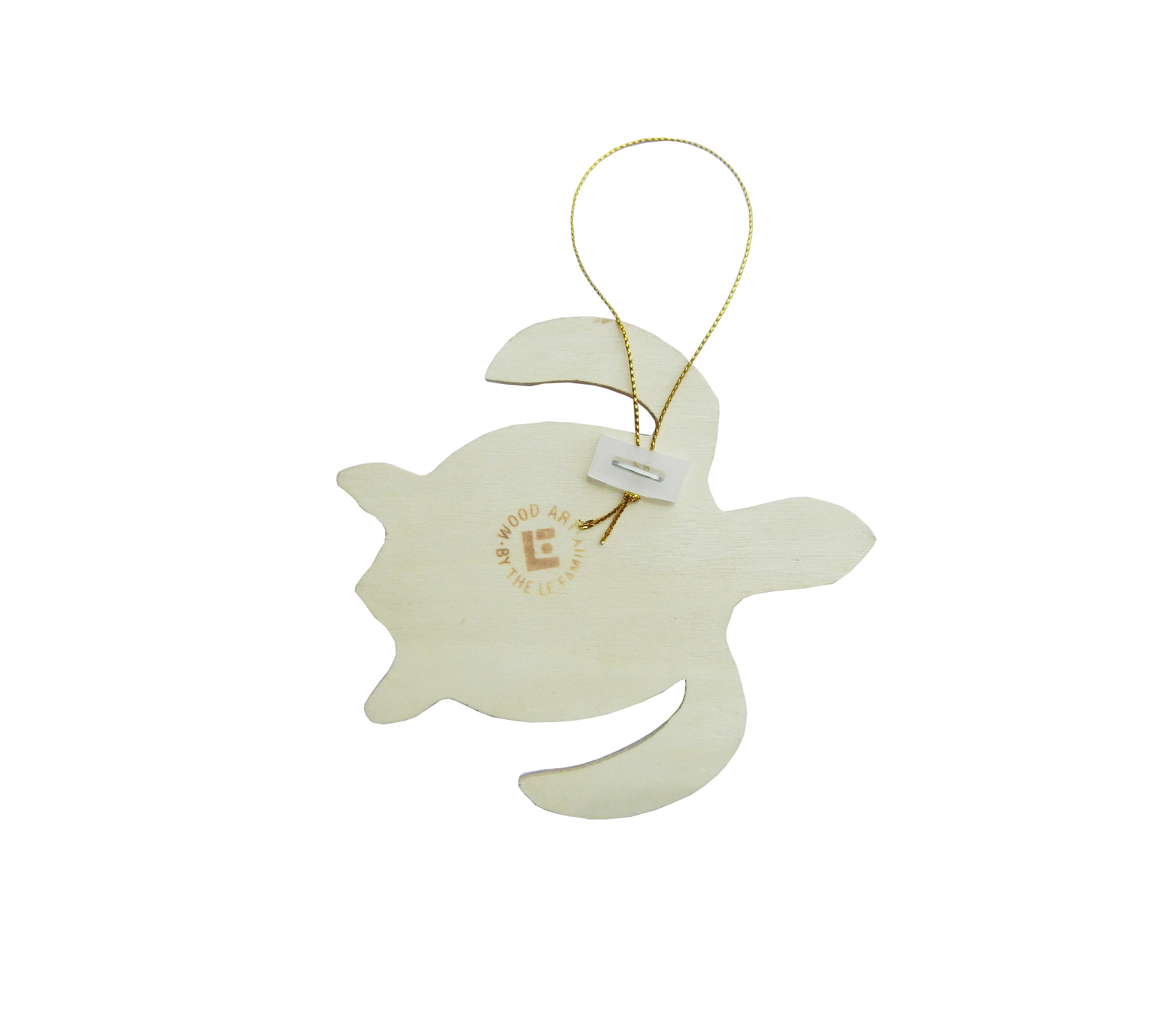 Turtle With Hawaiian Islands Shell - Wooden Hanging Ornament - Etsy