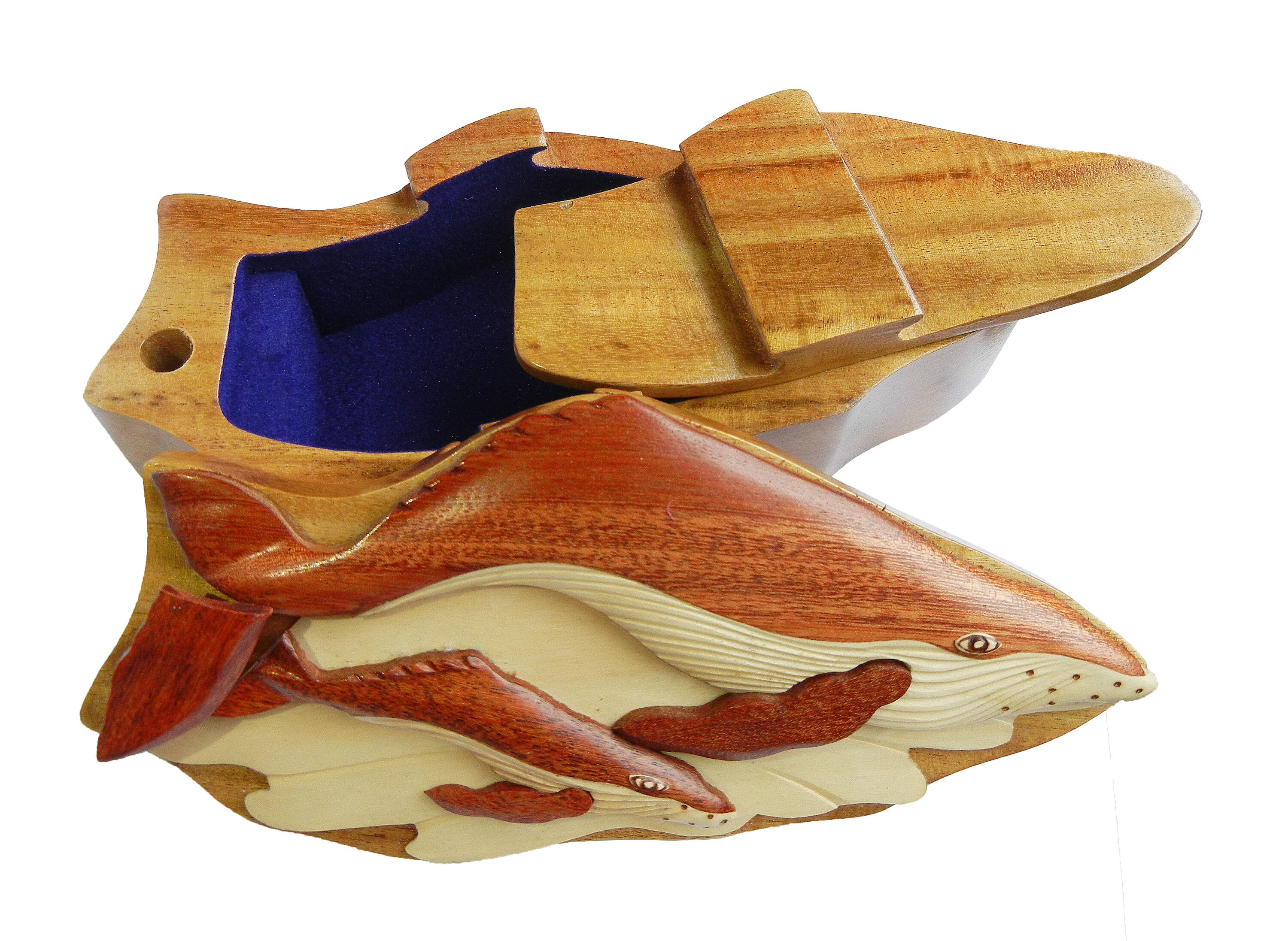 Humpback Whale - Wooden Puzzle Box - Etsy
