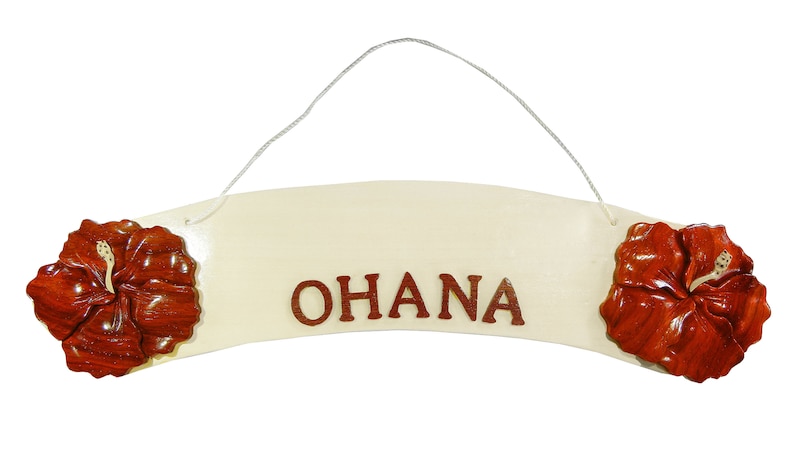 Ohana Flower Sign - Wooden Signs - Etsy