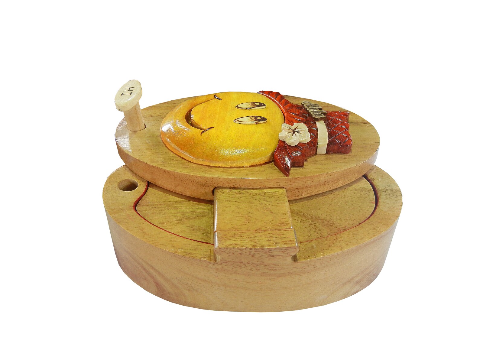 Smiley Face Aloha - Wooden Puzzle Box - Etsy