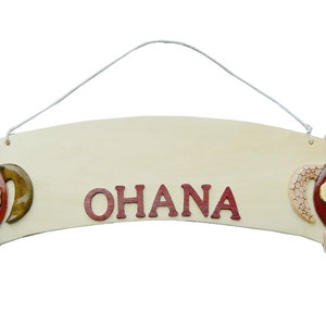 Ohana Hibiscus Turtle Honu Wooden Sign - Etsy