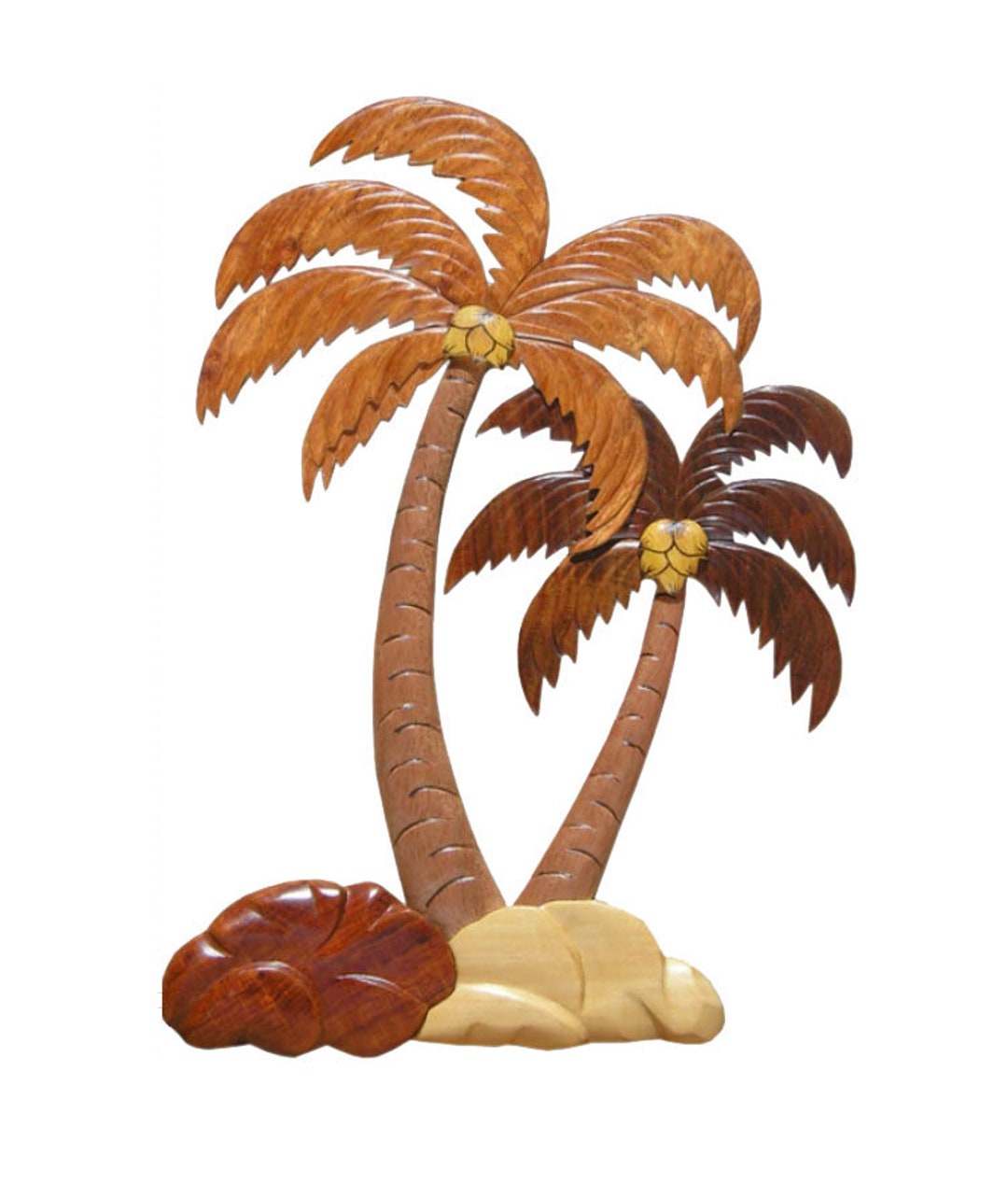 Tall and Short Palm Trees - Wooden Magnet - Etsy