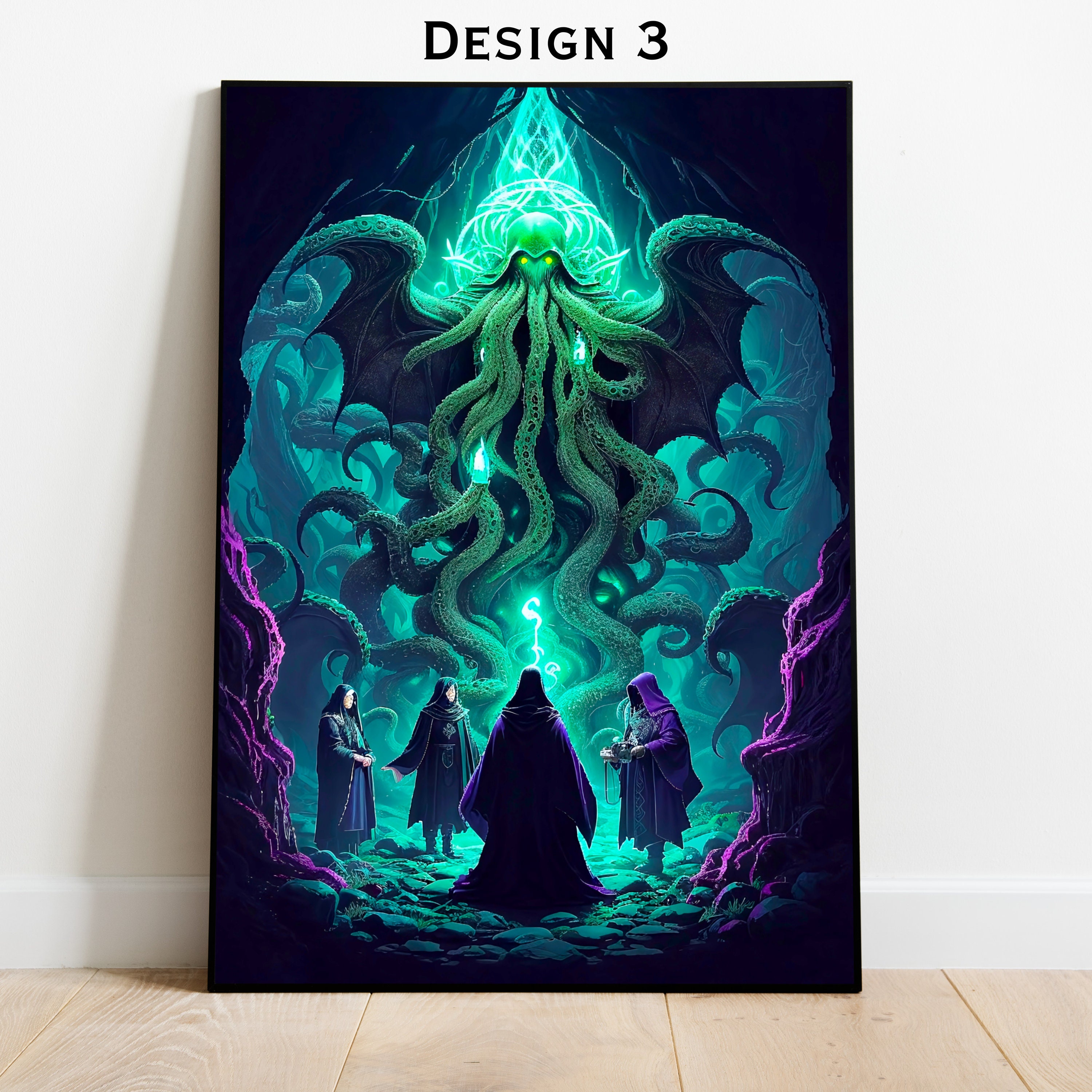 The Cult of Cthulhu premium Matte Vertical Posters - Etsy