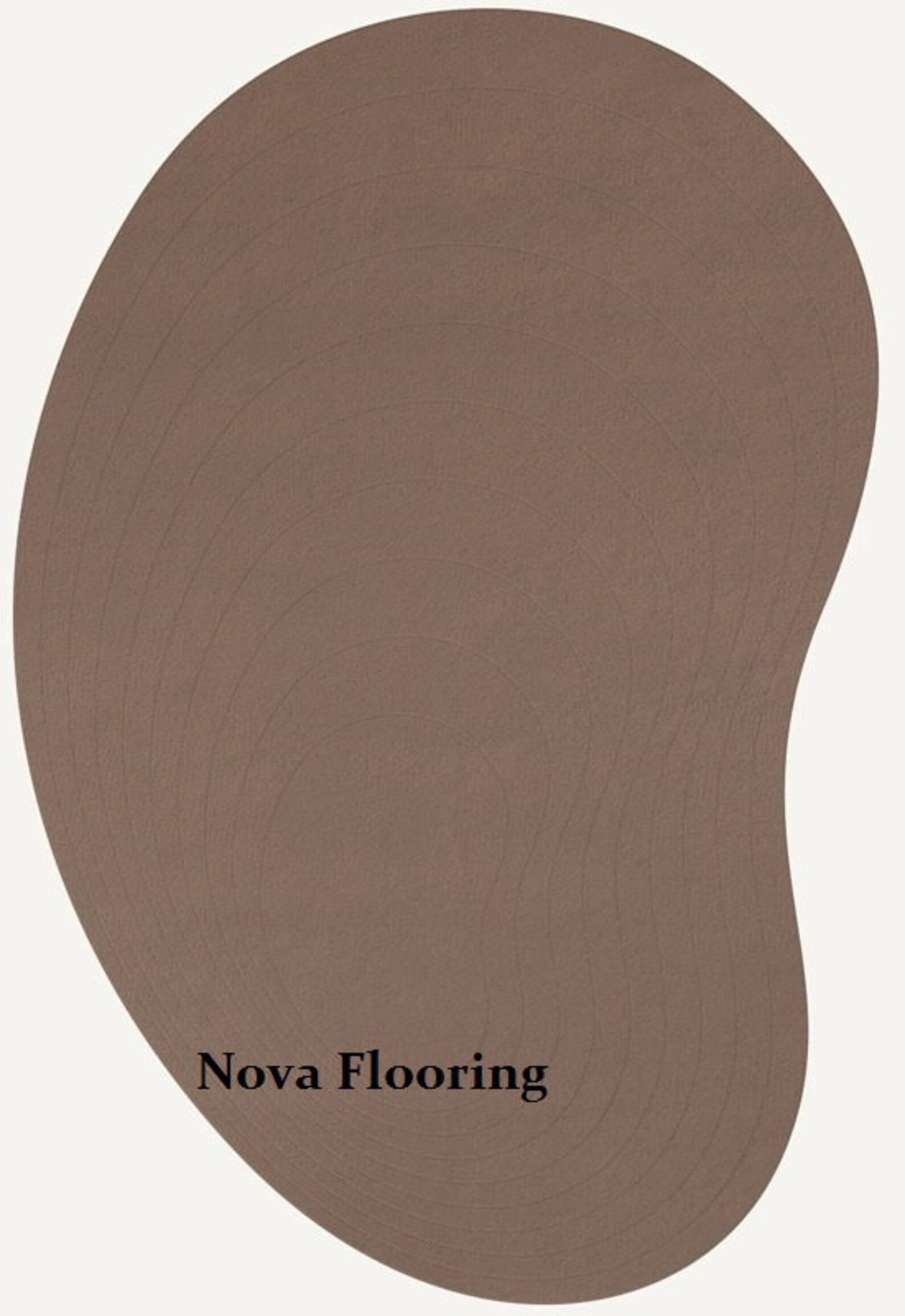 Monochromatic Modern Abstract Irregular Kidney Shape Woolen Hand Tufted ...