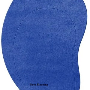 Monochromatic Modern Abstract Irregular Kidney Shape Woolen Hand Tufted ...