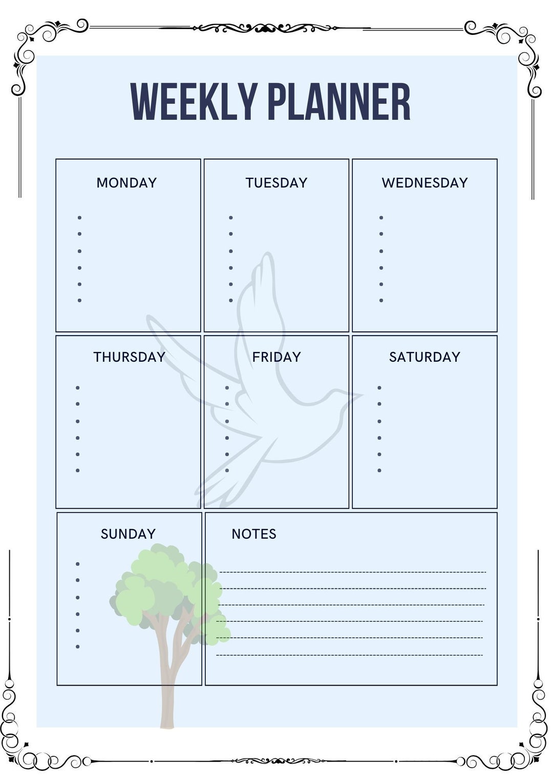 Digital Weekly Planner - Etsy