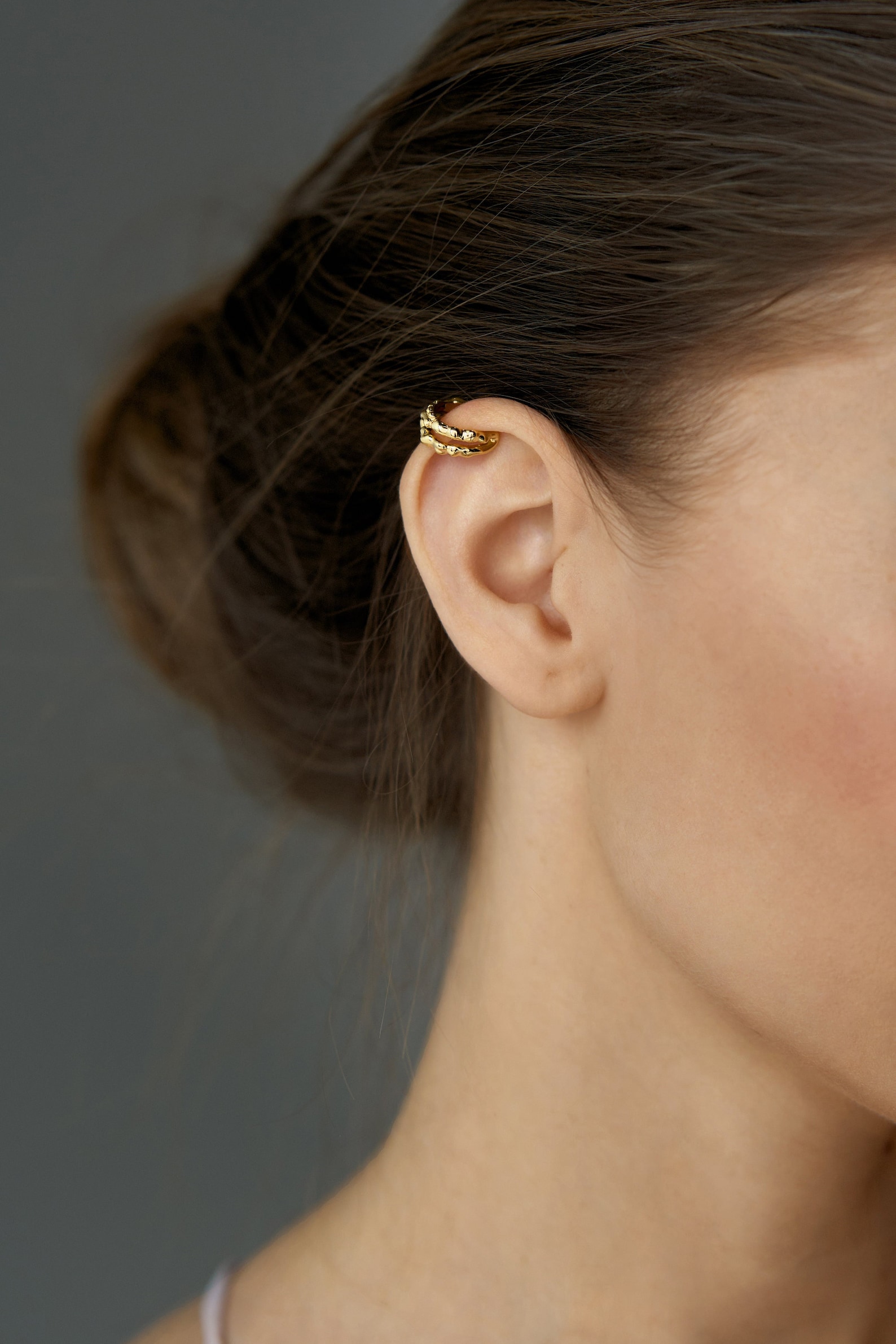 Sterling Silver Cuff Earring: Minimalist Double-layer No Piercing - Etsy