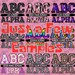 Caps Alphabet Doodle Bundle PNG | Sublimation | Screen Print | DTF ...