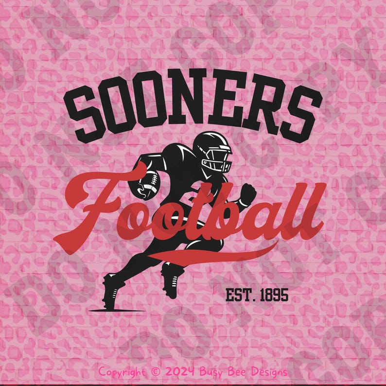 Sooners Football PNG | Sublimation | Screen Print | DTF | Sports ...