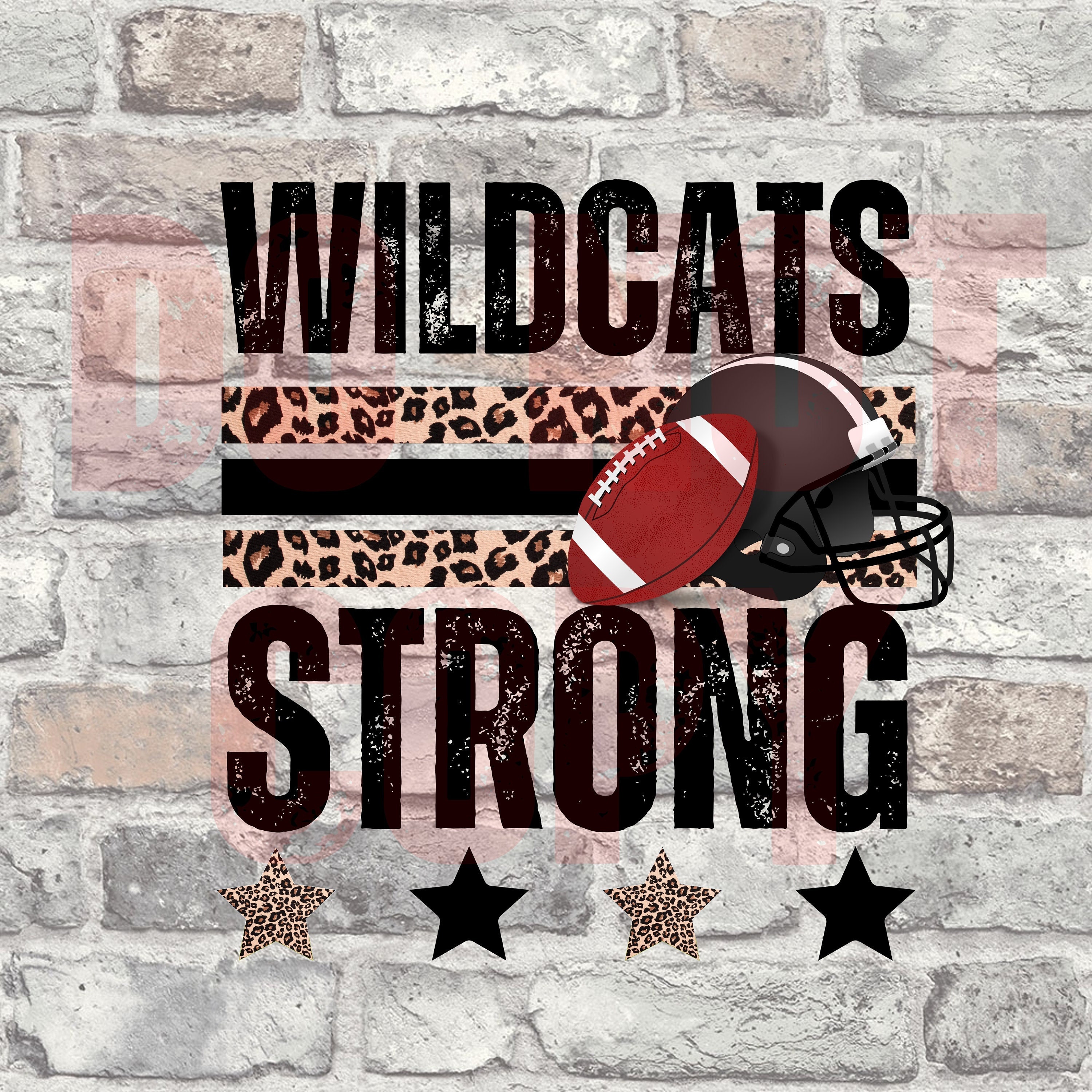 Wildcats Strong Mascot PNG Sublimation Screen Print DTF School Spirit ...