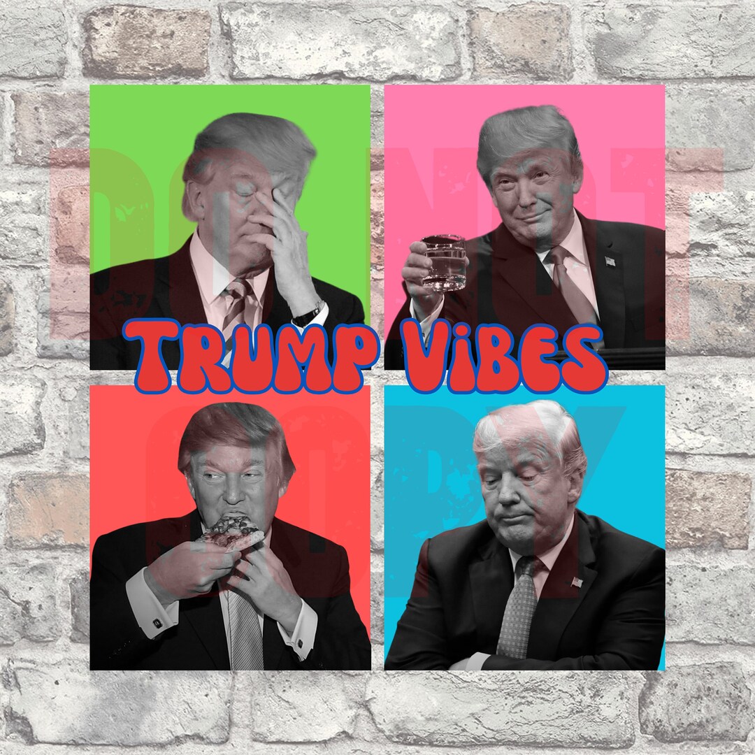 Trump Vibes PNG Sublimation Screen Print DTF USA Red Kingdom Republican ...