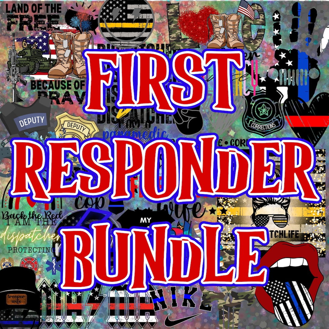 First Responder PNG Bundle: Military, EMT, Law Enforcement (digital ...