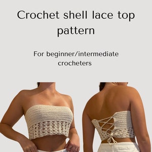 Crochet Shell Lace Top Pattern - Etsy