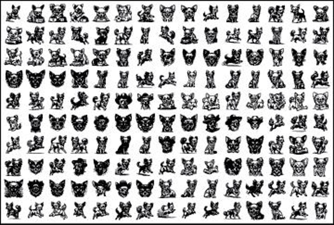 Chihuahua Clipart Bundle: 200 PNG SVG Designs for Dog Lovers - Etsy
