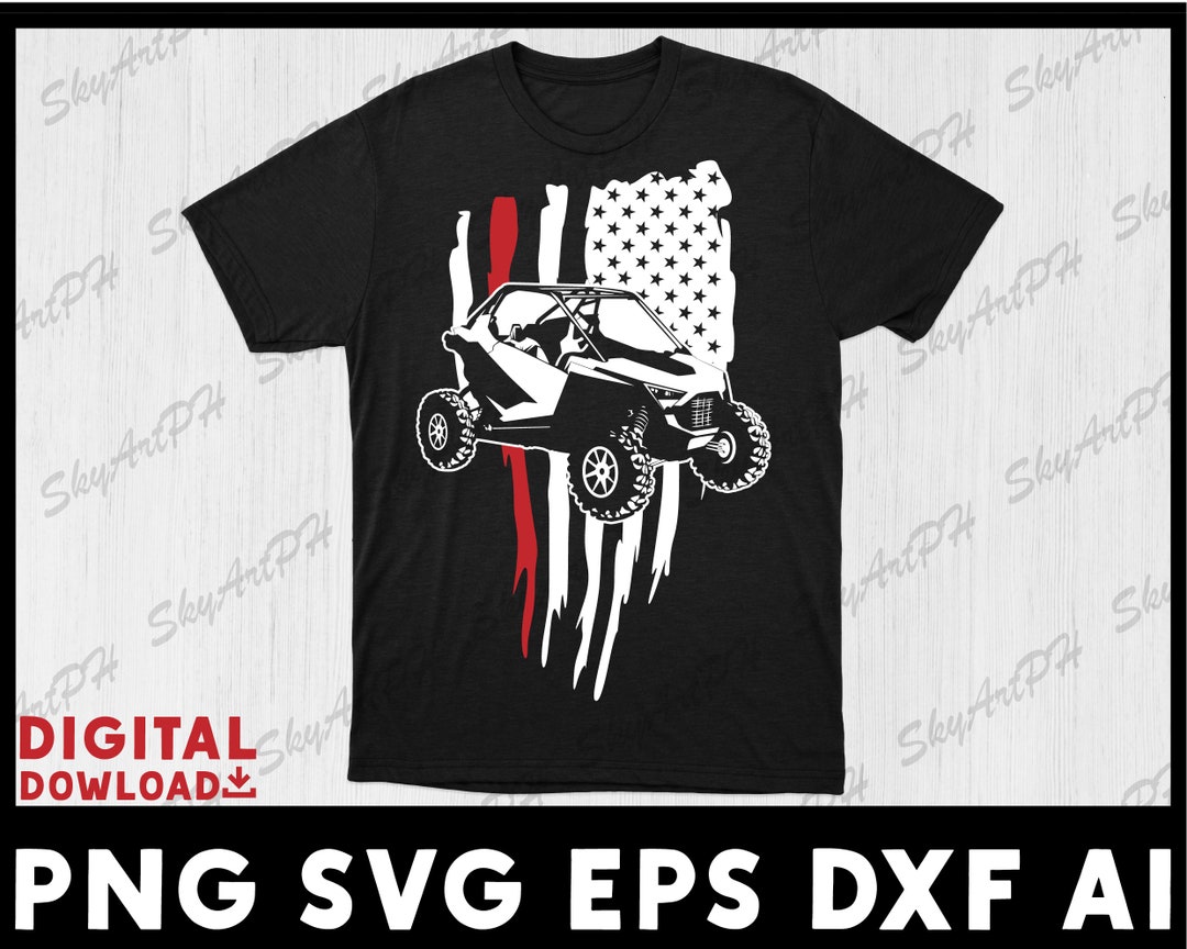 Vintage US Flag Polaris Design, Polaris RZR, Sxs, Utv , RZR Clipart ...