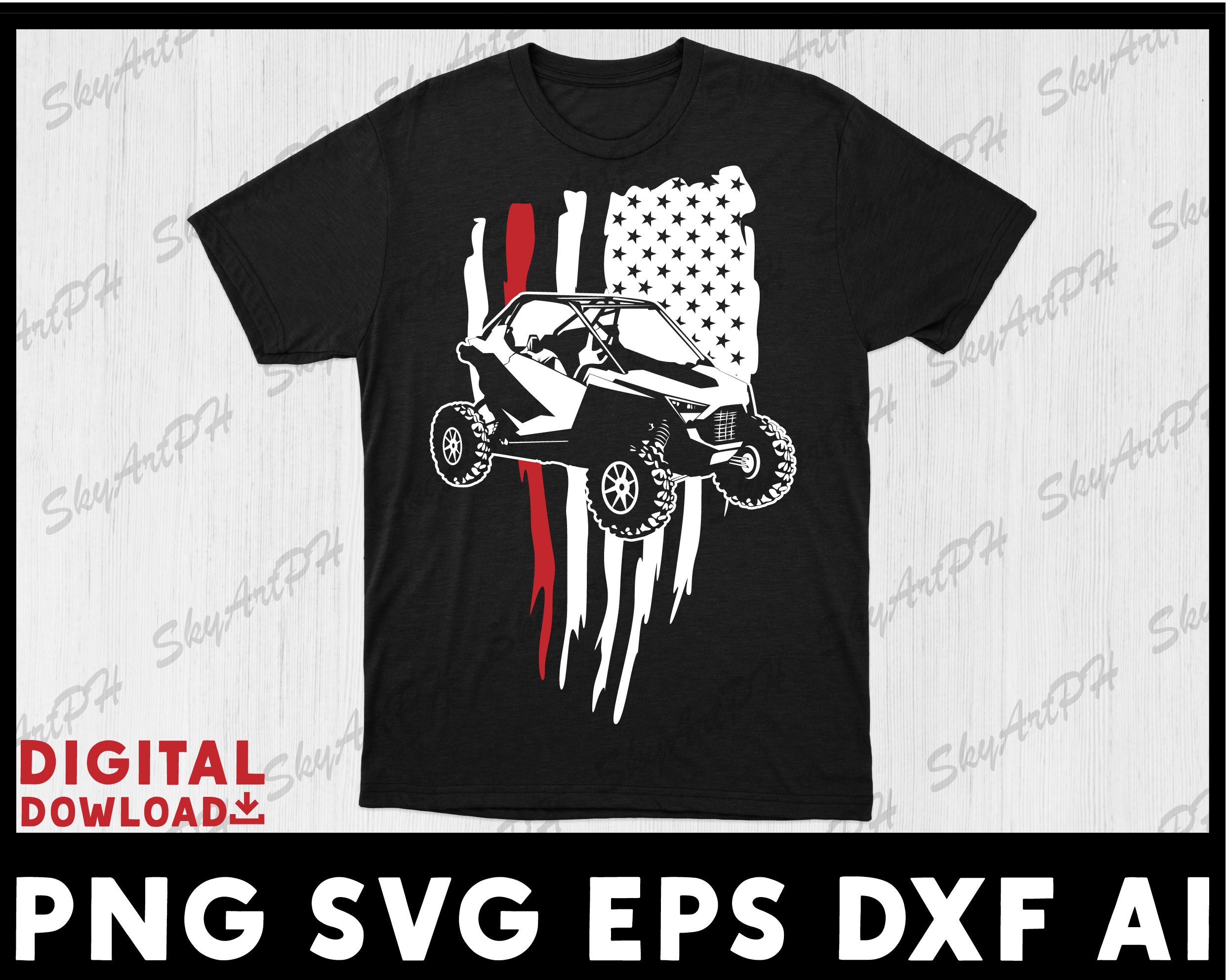 Vintage US Flag Polaris Design, Polaris RZR, Sxs, Utv , RZR Clipart ...