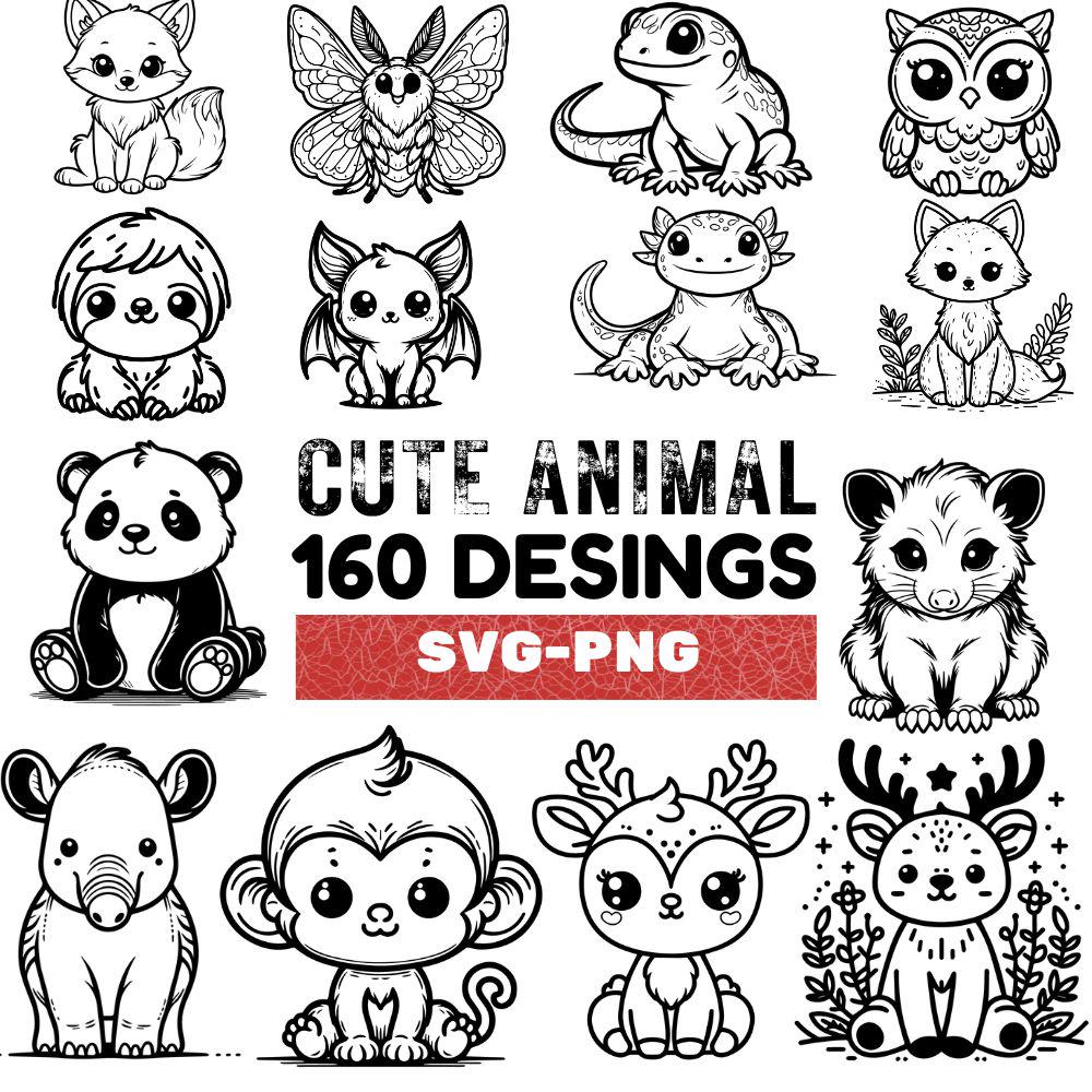 Cute Forest Animals, SVG Bundle, Safari SVG, Svg Cricut, Doodle, Safari ...