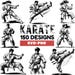 Karate Clipart Bundle: 150 Martial Arts SVG PNG Designs - Etsy