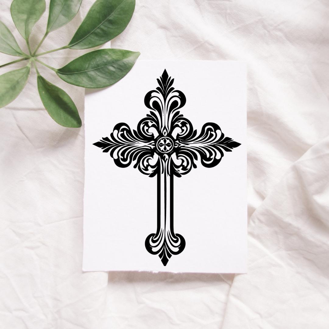 Cross SVG PNG Bundle, 150 Religious Christian Cross Designs for Cricut ...