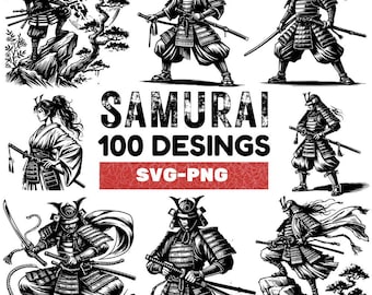 Samurai Warrior SVG Bundle - Etsy