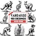 Kangaroo SVG PNG Clipart: Australian Wildlife Design Bundle - Etsy