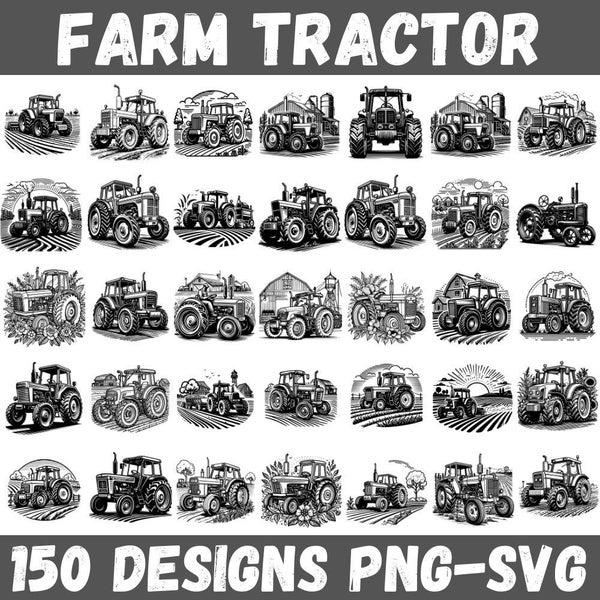 Tractor Svg - Etsy