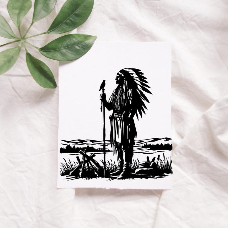 Native American Chief SVG Bundle: 100 Tribal Designs (digital Download ...