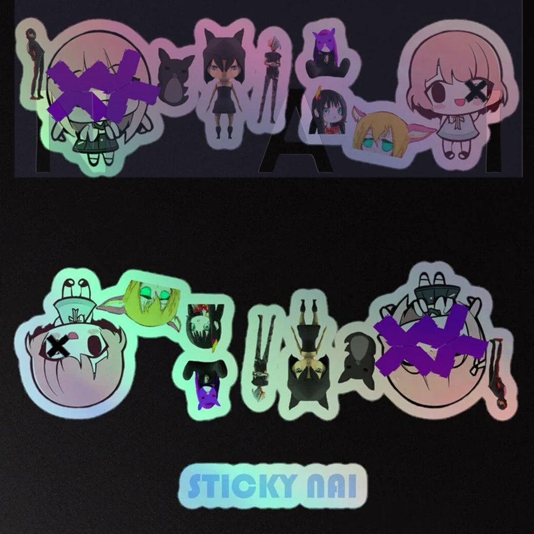 My Personal Emo Holographic Stickers, Punker, Purple, Kid, Dude. - Etsy